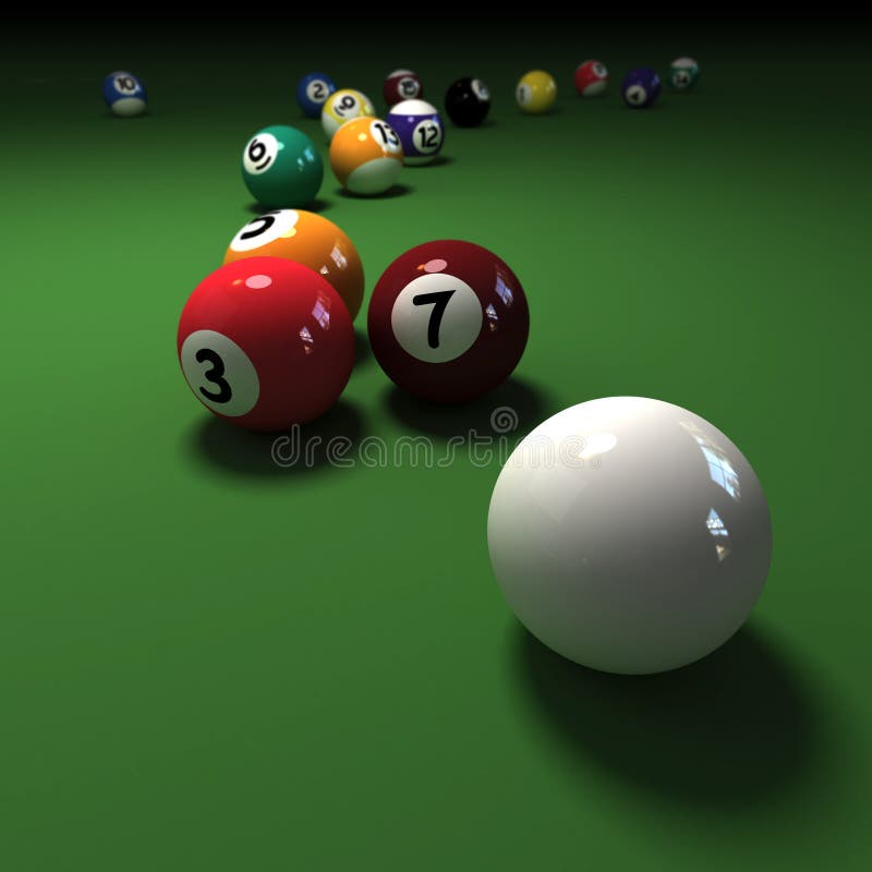Pool strike stock illustration. Illustration of game - 10841512