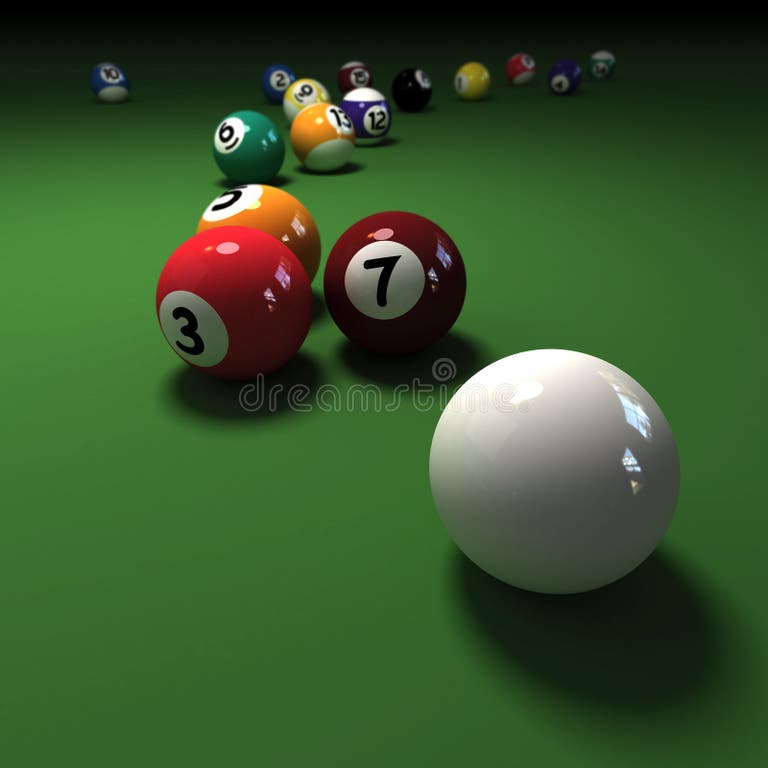 Pool strike stock illustration. Illustration of game - 10841512