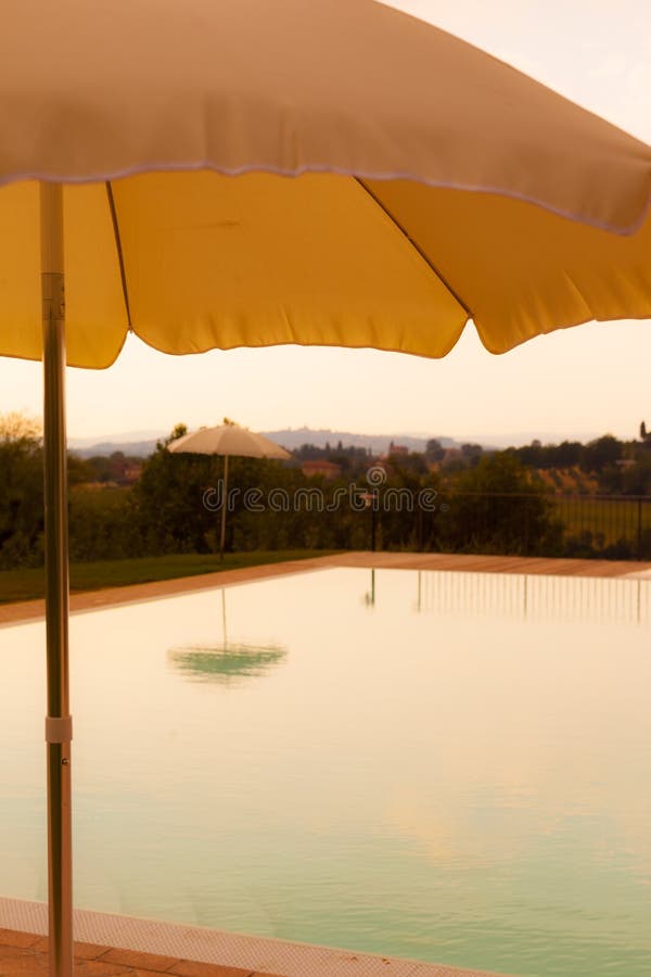 Pool sunset stock image. Image of exotic, nature, relaxing - 31392031