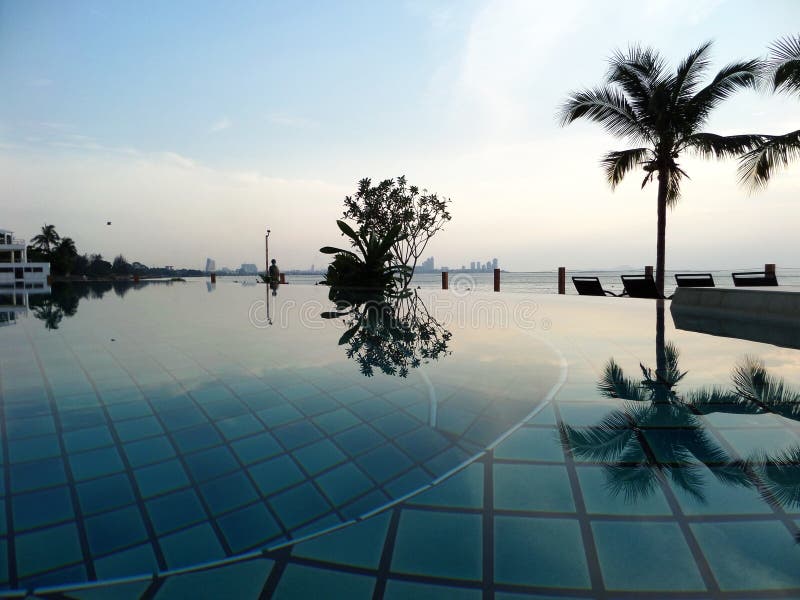 Pool and sunstes stock image. Image of sunsets, water - 52172307