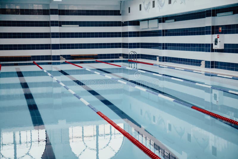 Pool for Swimming Athletes of the Track Stock Image - Image of ...
