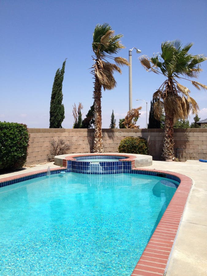 Pool stock image. Image of yard, view, pool, back, swimming - 54407147