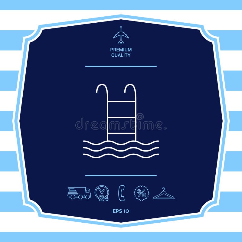 Pool Symbol Icon. Graphic Elements for Your Design Stock Vector ...