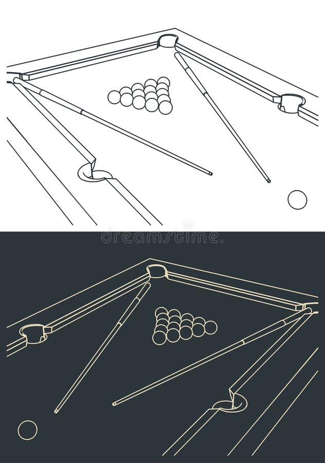 Pool Table Close Up Illustrations Stock Vector - Illustration of ...