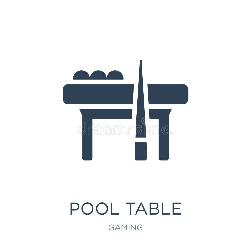 Pool Table Icon in Trendy Design Style. Pool Table Icon Isolated on ...