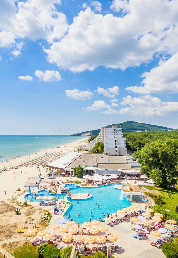 Pool on the Territory of Hotel. Resort Albena Editorial Image - Image ...