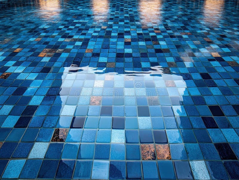 Pool Tiles Mosaic Pattern Swimming Texture Tranquility Geometry Square ...