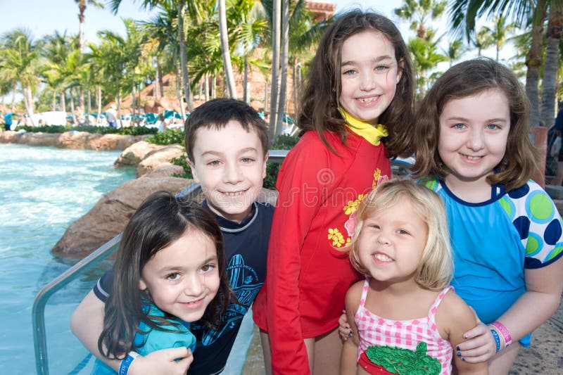 Pool Time stock image. Image of warm, vacation, children - 8009675