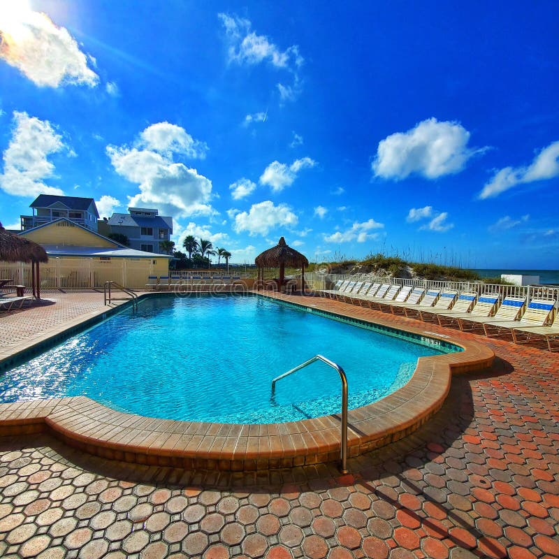 Pool time stock image. Image of time, pool, beach - 162250333