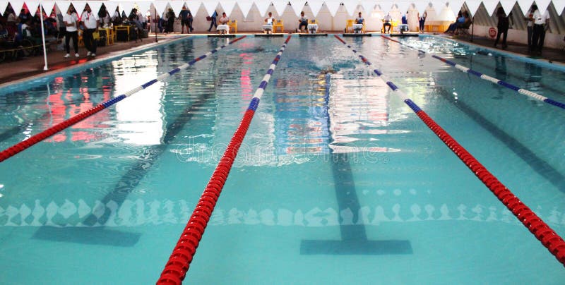 Pool To Develop a Swimming Competition Stock Image - Image of water ...