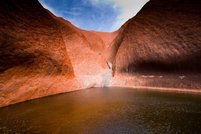 Uluru Ayers Rock (Unesco) is on Fire at Sunset, Australia Editorial ...