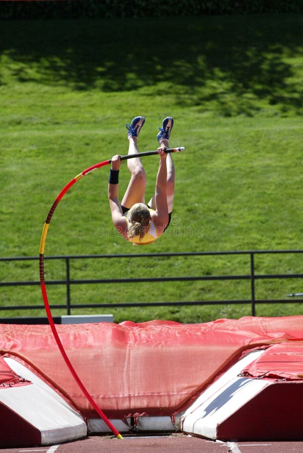 Pool Vaulter stock afbeelding. Image of gebied, macht - 1627467