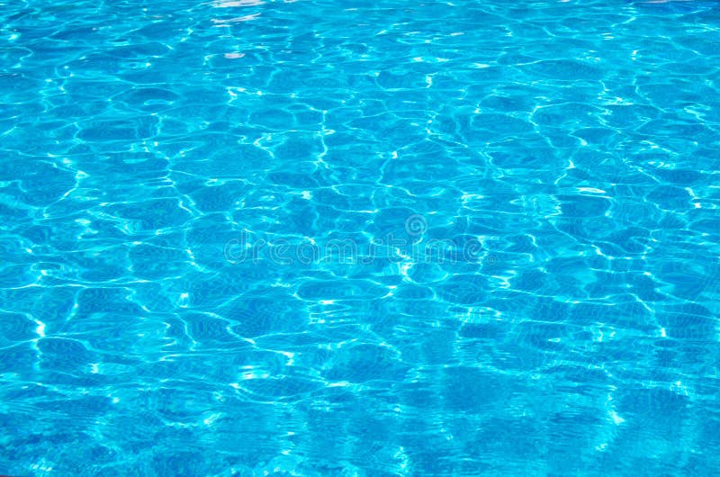 Blue Pool Water with Reflections Stock Photo - Image of summer ...