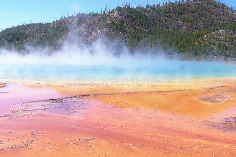 Yellowstone National Park stock image. Image of mist - 44857709