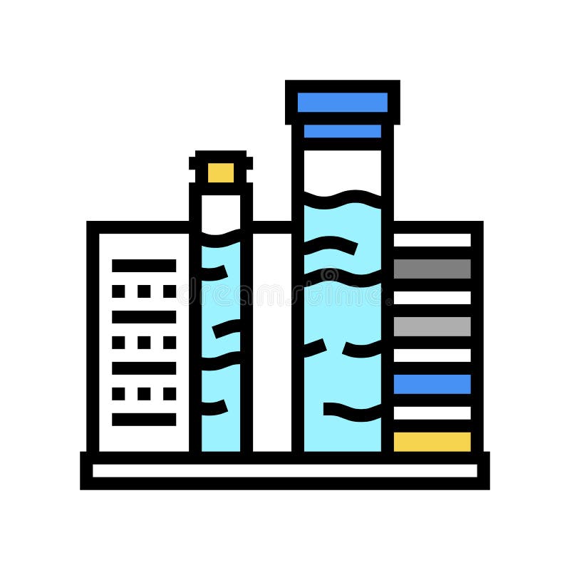 Pool Water Testing and Balancing Color Icon Vector Illustration Stock ...