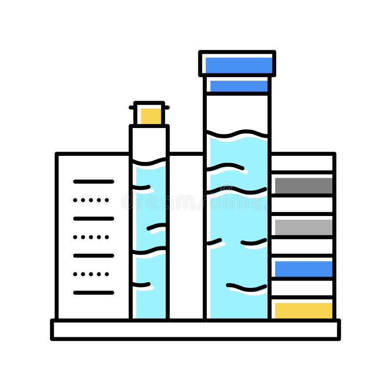 Pool Water Testing and Balancing Color Icon Vector Illustration Stock ...