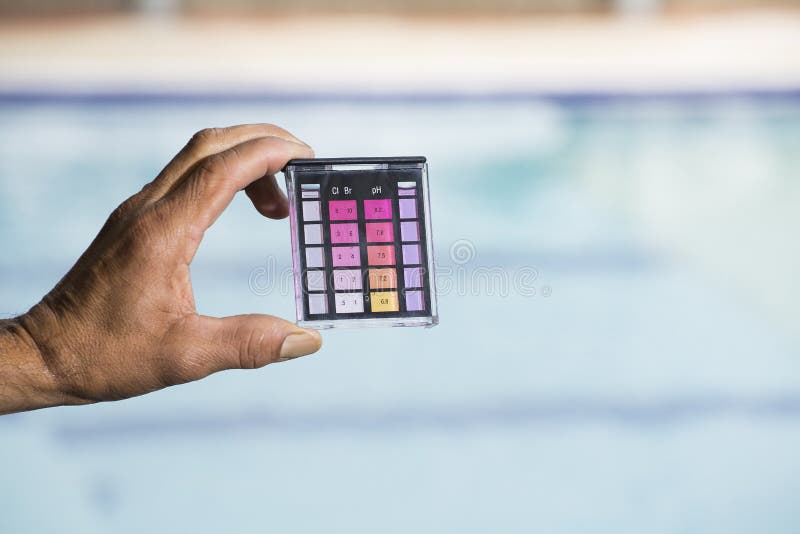 Pool Water Testing Test Kit, Swimming Pool Care Stock Photo - Image of ...
