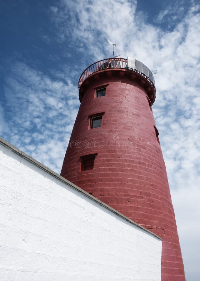 Poolbeg Lighthouse stock photo. Image of spire, lighthouse - 227338588
