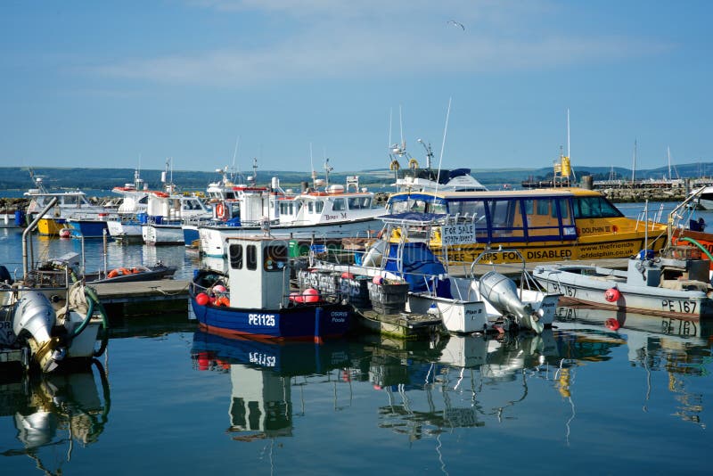 Aerial View of Poole Harbour and the Historic Quay Area Seen on a Sunny ...