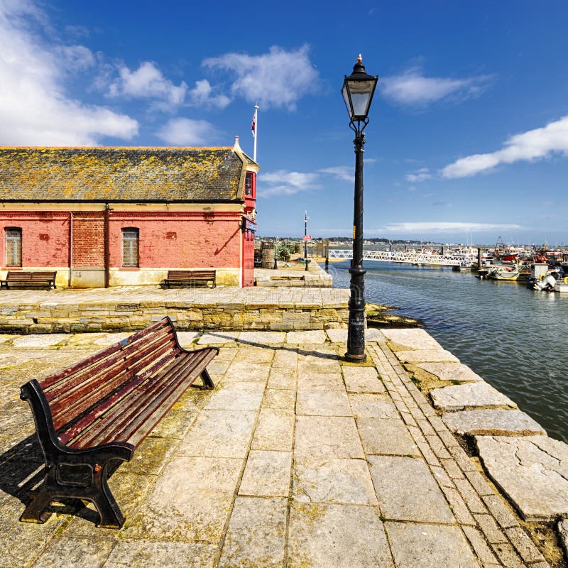 Poole Quay stock image. Image of street, quay, seat, harbor - 30683413