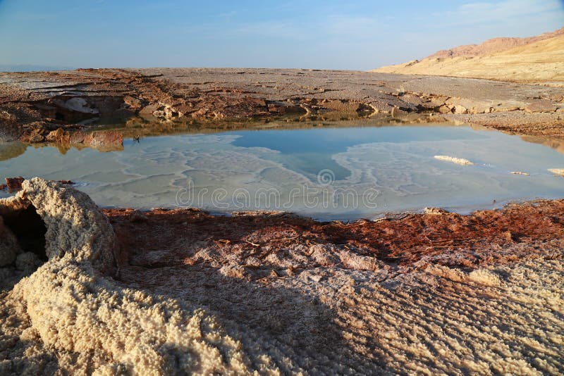 Dead Sea stock photo. Image of water, salty, shore, white - 15516314
