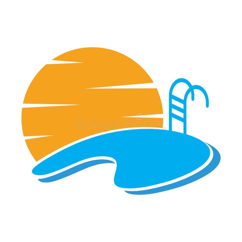 Pools icon logo design stock illustration. Illustration of vacation ...