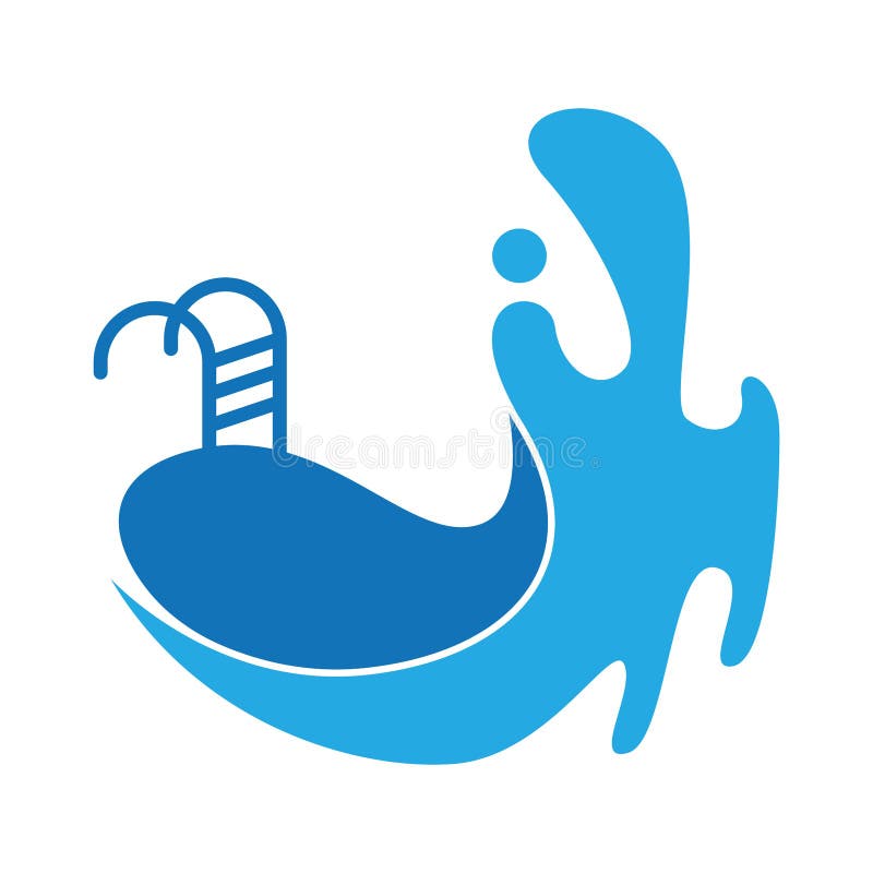 Pools icon logo design stock illustration. Illustration of swim - 267634969
