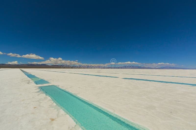 Pools for the Extraction of Lithium in Salinas Grandes, Jujuy ...