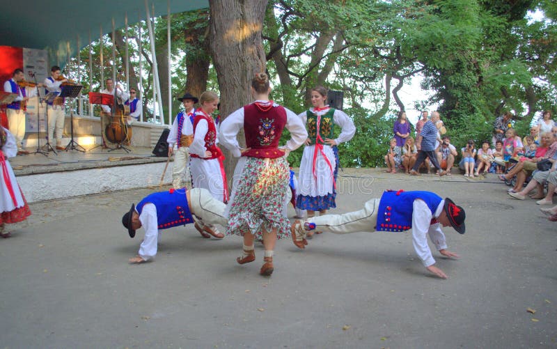 Poolse Uitvoerders Bij Het Festival Van Varna, Bulgarije Redactionele ...