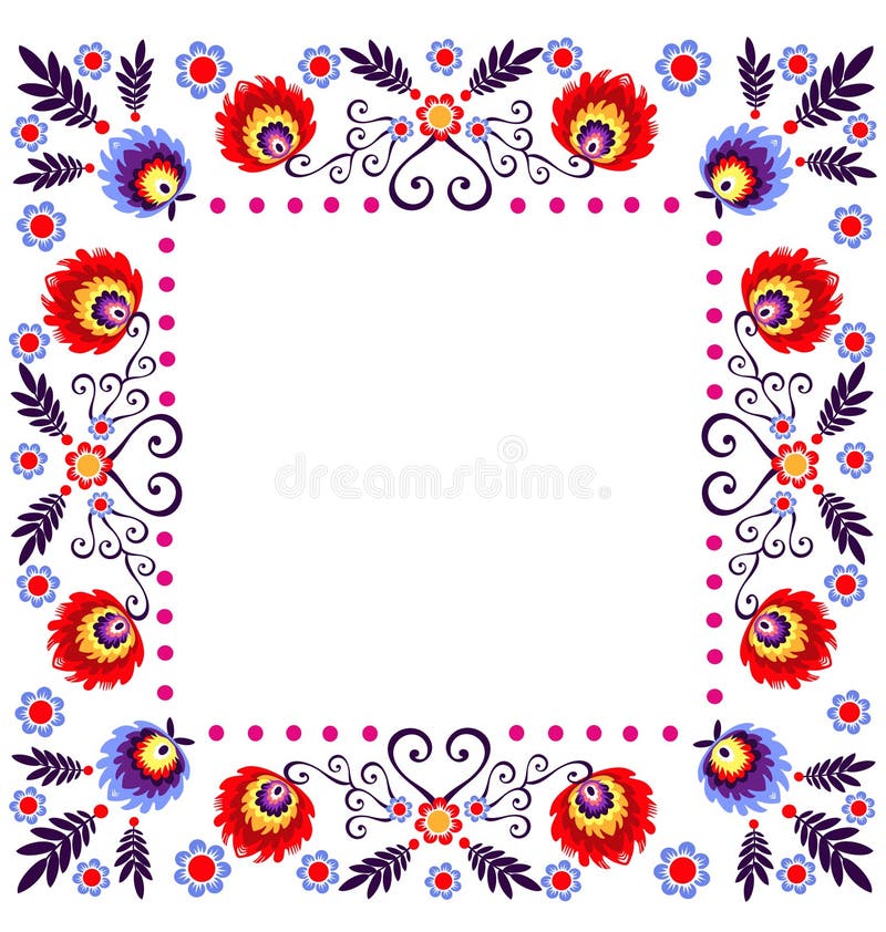 Poolse mensen - inspiratie vector illustratie. Illustration of patroon ...