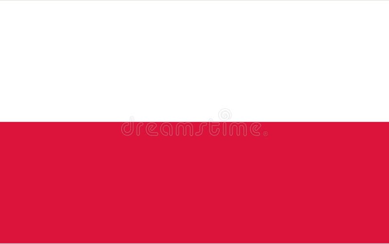 Poolse vlag vector illustratie. Illustration of vlag - 79231755