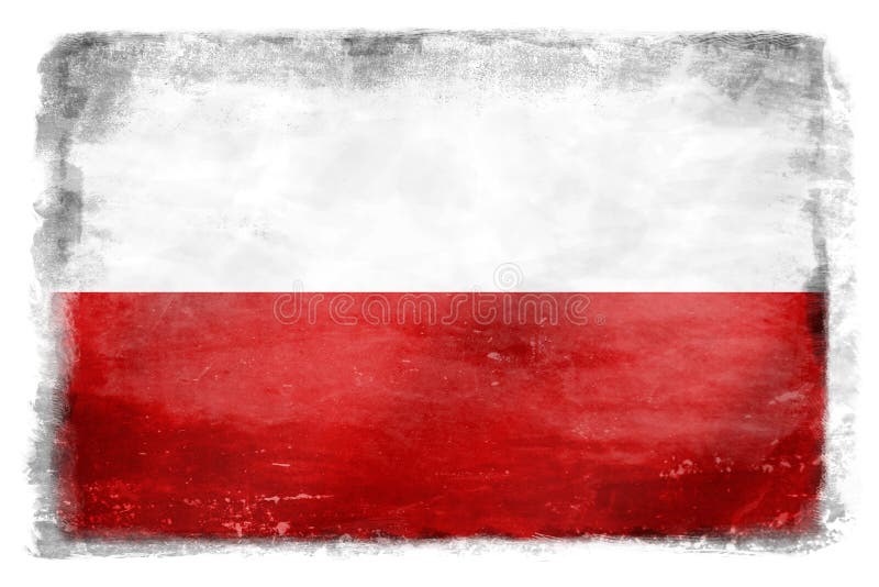 Poolse Vlag Met Een Adelaar Stock Foto - Image of poetsmiddel ...