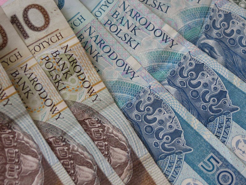 Poolse zloty bankbiljetten stock afbeelding. Image of financiën - 39341619