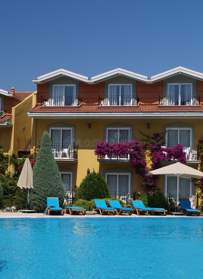 Sunshine villa stock image. Image of resort, estate, hotel - 2467393