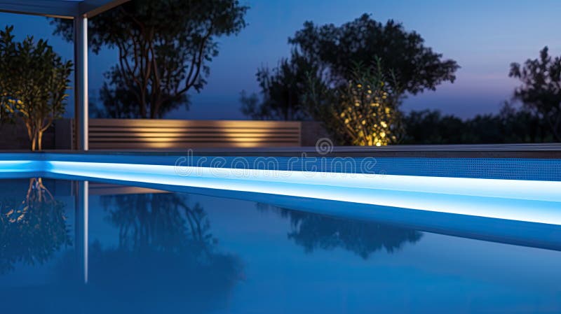 Poolside light bar stock illustration. Illustration of blue - 324970562