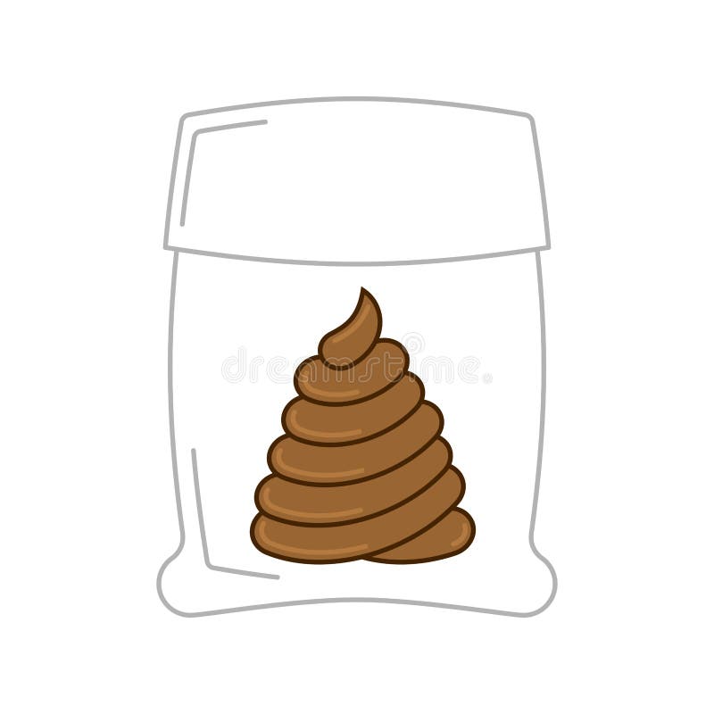 Dog Poop Bag stock vector. Illustration of waste, poop - 17611884