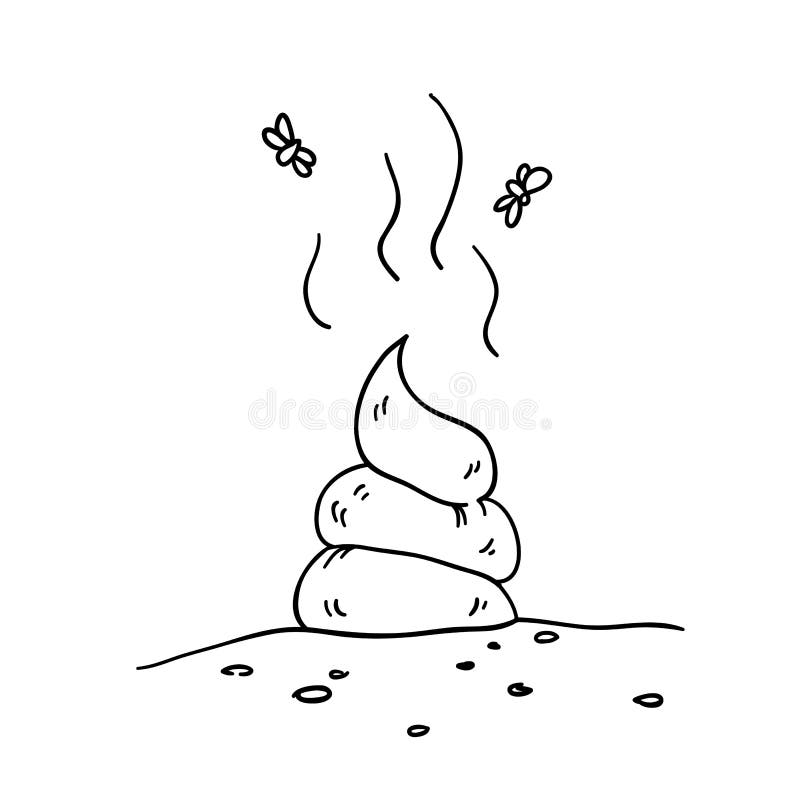 Poop Pile Cartoon stock vector. Illustration of cartoon - 41493120