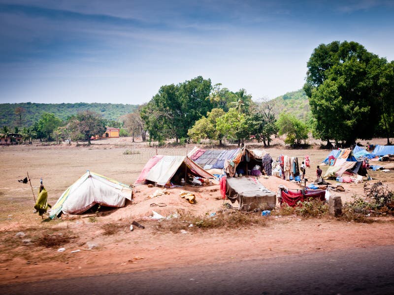 Poor areas of India editorial stock image. Image of living - 49455824