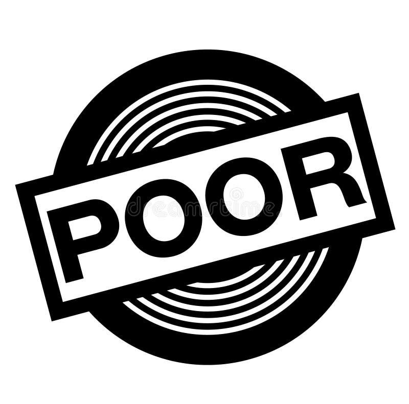 Poor black stamp stock vector. Illustration of badge - 123578855