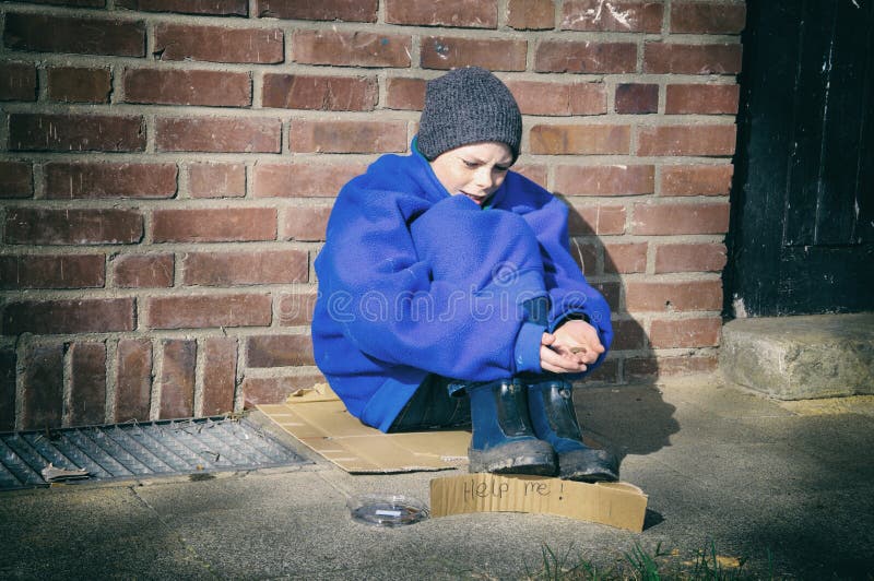 Poor beggar boy stock image. Image of beggar, green, dirty - 10583611