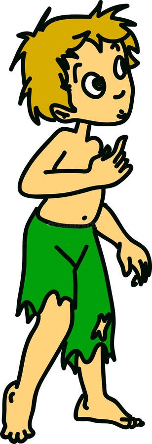 Poor boy stock vector. Illustration of children, doubt - 43563166