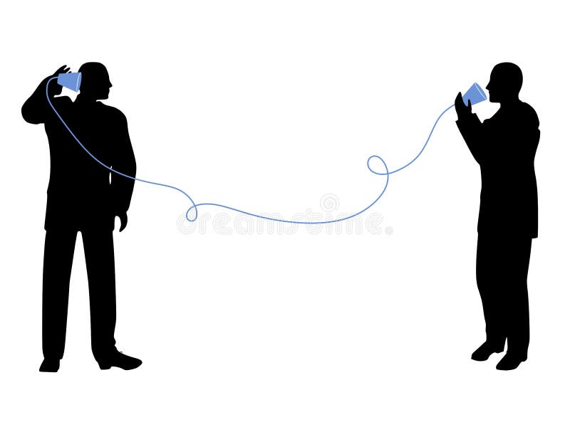 Poor Business Communication Paper Cups Stock Illustration ...