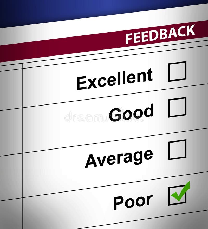 Poor Business Feedback Illustration Stock Vector - Illustration of ...