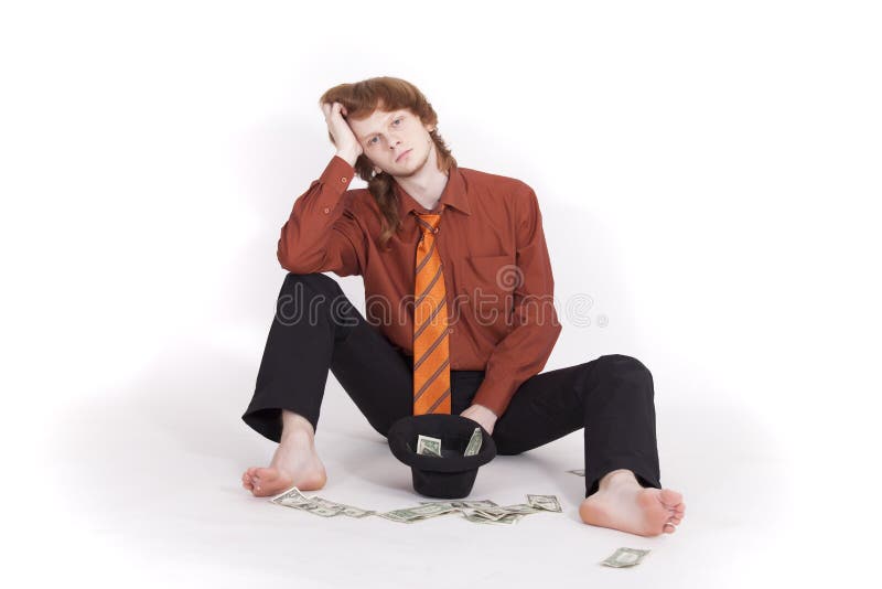 Poor businessman stock photo. Image of finance, expression - 11610980