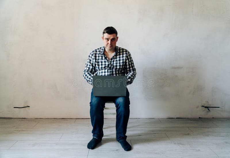 Poor Businessman in the Room, the Ruined Man Stock Photo - Image of ...