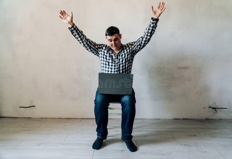 Poor Businessman in the Room, the Ruined Man Stock Photo - Image of ...