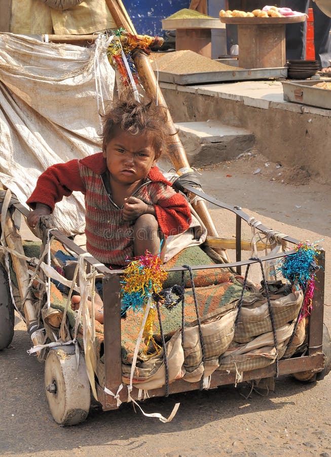 Poor Child in the Streets of Jaipur. Editorial Photo - Image of india ...