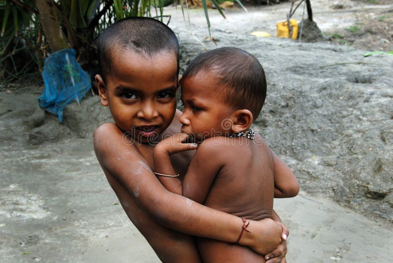 Poor Children editorial stock image. Image of outdoor - 24746859