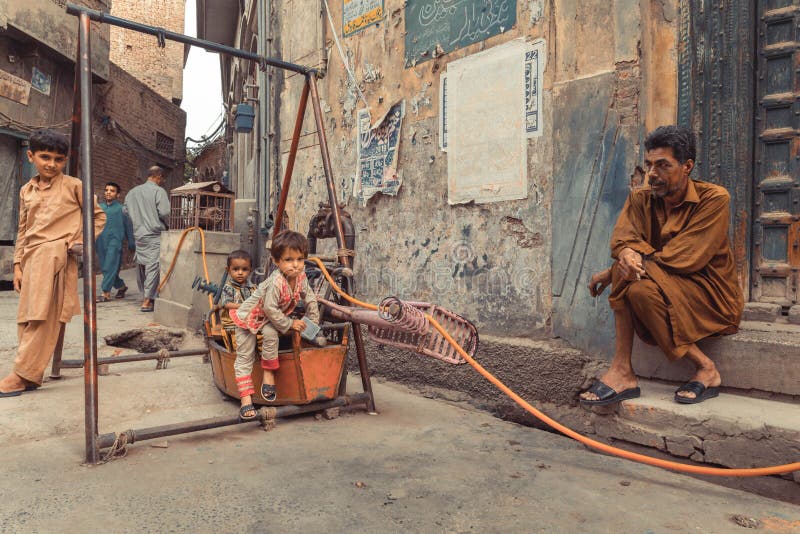 Poor children editorial photography. Image of enjoying - 128730522