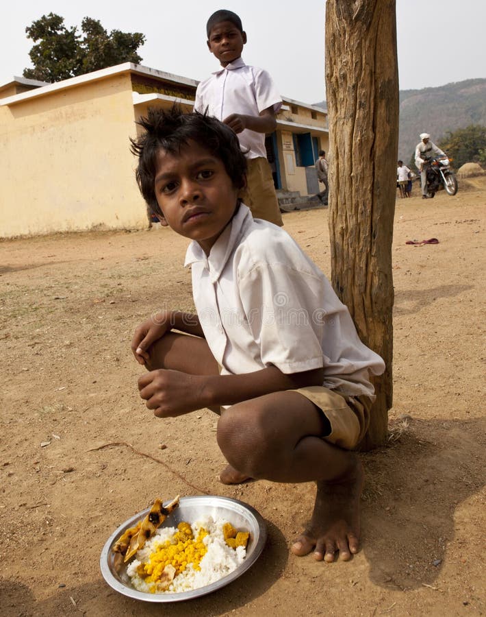 Poor Children in Rural India Editorial Photo - Image of sitting ...